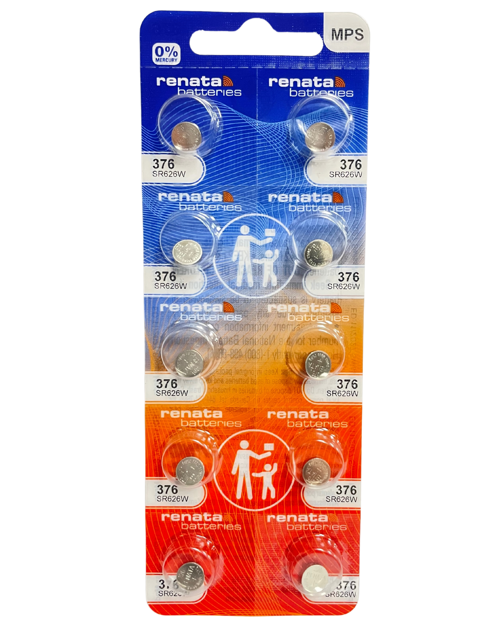 Renata 376 10pk Watch Battery - 377/376, SR626W, SR66 – Watch Parts Direct